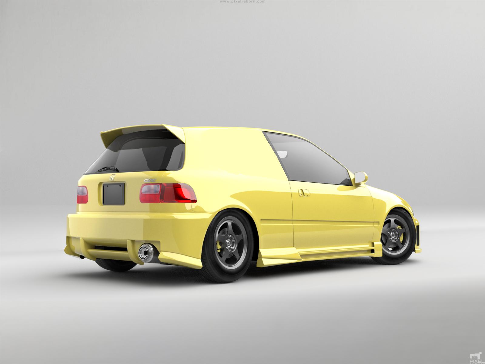 Eg6 Rear By Pixel Reborn 1600x1200 Bild - 92,28 KB - Honda Forum & Tuning
